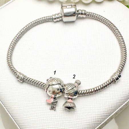 DIJES PARA PANDORA NIÑO Y NIÑA X UNIDAD