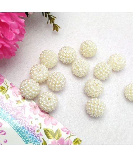 Ensamble de perla mora blanca x 50 gramos