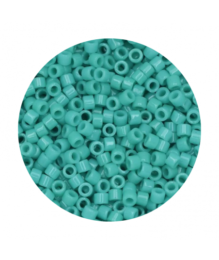Miyuki Delica 11/0 DB729 Verde Turquesa Opaco x 10 gramos